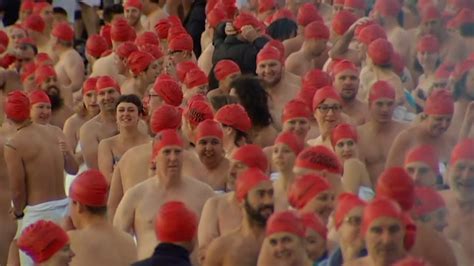 Hundreds Mark The Winter Solstice With Naked Swim In Australia Youtube
