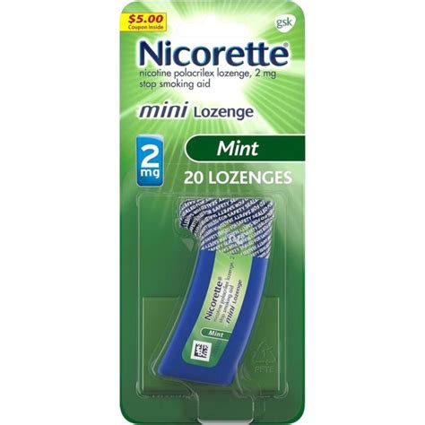 Nicorette 2 Mg Mini Nicotine Lozenges 20 Count