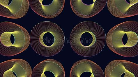Colorful Spinning Circles In A Circular Pattern Stock Video Video Of