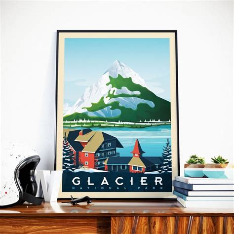 Kaufen Sie Glacier Nationalpark Reiseposter 21 X 297 Cm A4 Zu
