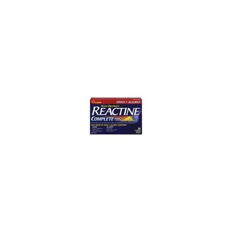 Reactine Antihistamine Sinus Allergy Extended Release 30s