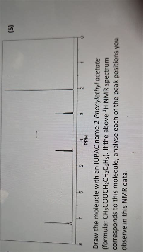 5 Draw The Moleucle With An Iupac Name 2 Phenylethyl Acetate Formula