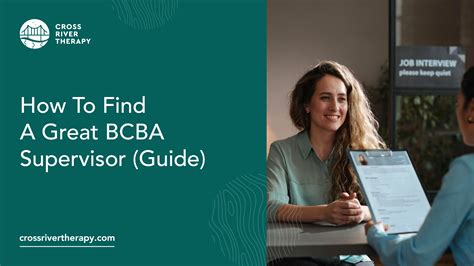 How To Find A Great Bcba Supervisor Guide