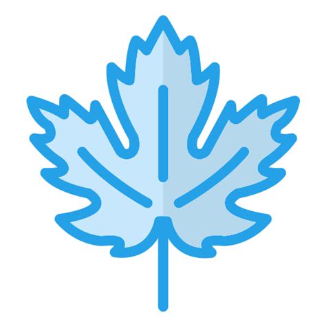 Maple Leaf Generic Blue Icon
