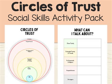 Circles Of Trust Social Skills Activity Pack Teaching Resources