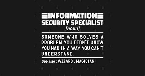 Information Security Specialist Noun Definition Job Title Sarcstic