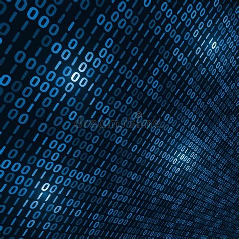 Binary Computer Code Digital Data View Technology Background Design