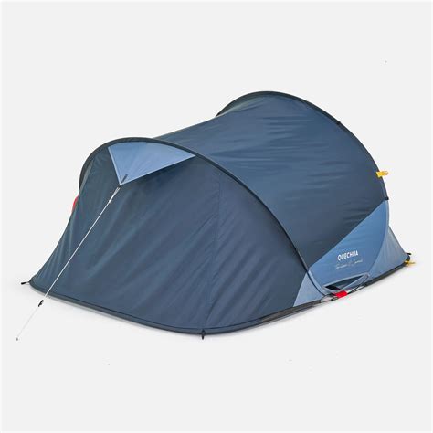 2 Person Instant Camping Tent 2 Seconds Blue Decathlon
