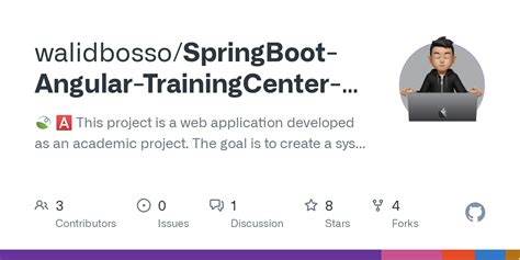 Github Walidbossospringboot Angular Trainingcenter Management 🍃 🅰️ This Project Is A Web