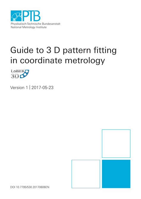 Pdf Guide To 3 D Pattern Fitting In Coordinate Metrology Dokumen Tips