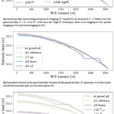 Selected Results Of The Steady State Simulations Along A West East Flow