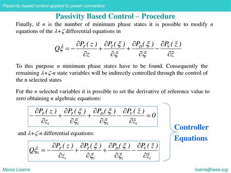 Ppt Passivity Based Control Applied To Power Converters Powerpoint