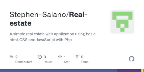 GitHub Stephen Salano Real Estate A Simple Real Estate Web Application Using Basic Html CSS