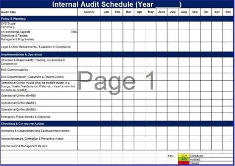Audit Program Template