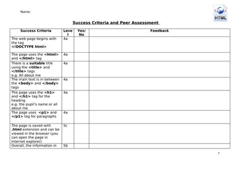 Html Teaching Resources
