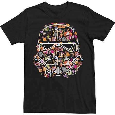 Big And Tall Star Wars Candy Trooper Face Collage Tee