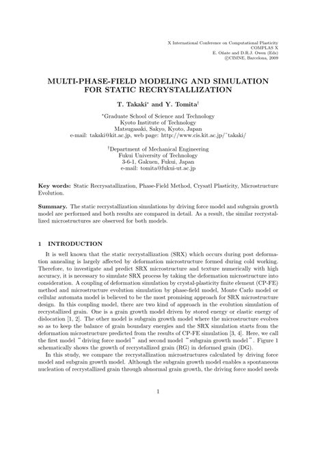 Pdf Multi Phase Field Modeling And Simulation For Static