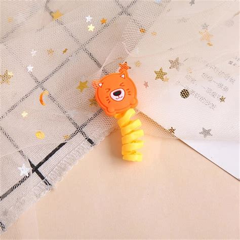 2pcs Cartoon Usb Cable Protector Data Line Cord Protector Protective Case Cable Winder Cover For