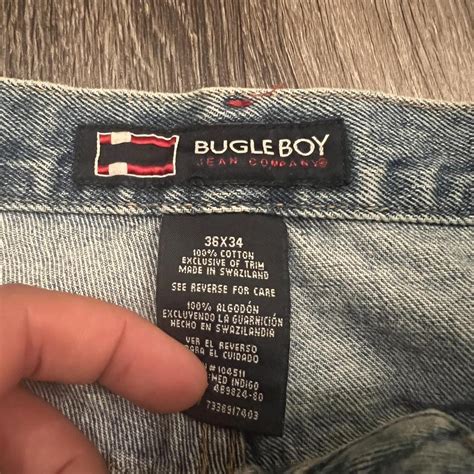 Vintage Bugle Boy Carpenter Pants With A Small Rip Depop