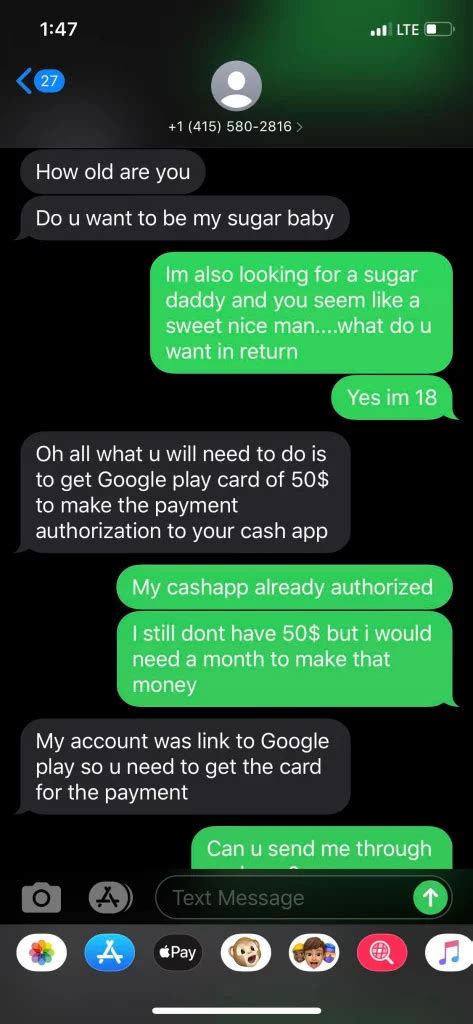 Golpe Do Falso Sugar Daddy Com T Cards