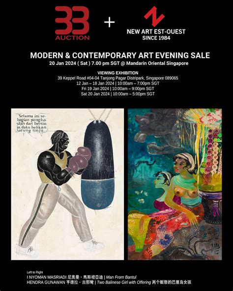 33 Auction Modern And Contemporary Art Auction Singapore Jakarta