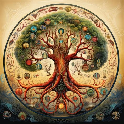 Premium Ai Image The Kabbalah Tree Of Life