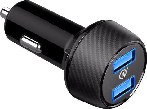 ᐅ Autolader 2x USB Quick charge 3 0 Smart charger 3A Eenvoudig bij GSMOplader nl