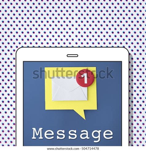 message notification inbox envelope concept stock illustration
