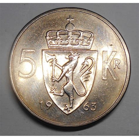 Norway 5 Kroner 1963