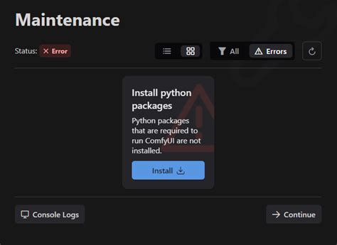 0418 Python Package Missing Cannot Install Desktop Feedback Comfyui