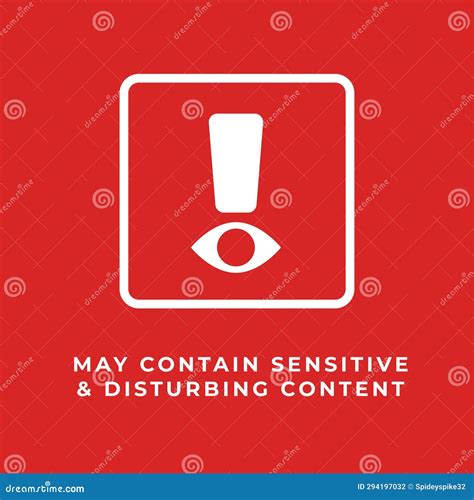 An Abstract Sign Of Warning For Sensitive Content Isolated Vector
