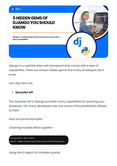 Learn Django Tips Tricks Techniques For Developers PDF
