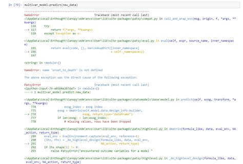 Python Nameerror Name Onsettodeath Is Not Defined Works In Py2