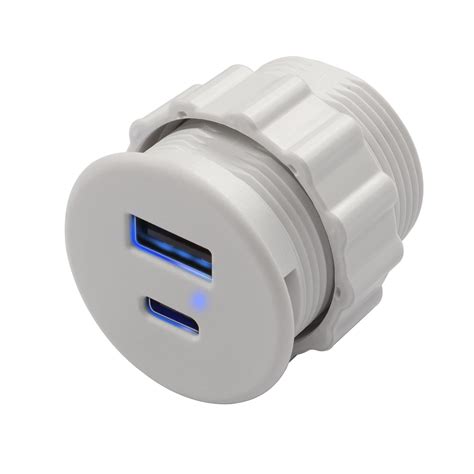 Qianrenon Usb C And Usb Embedded Mount Quick Charging Connector 15w Type C Usb