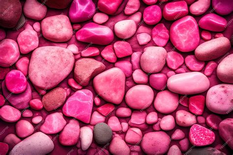 Premium Ai Image Pink Rock Product Background