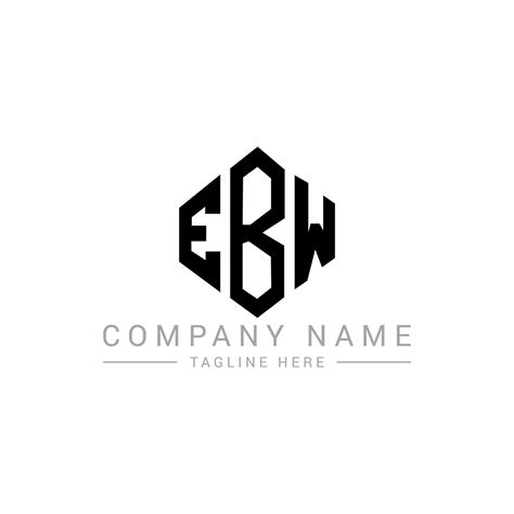 Ebw Letter Logo Design With Polygon Shape Ebw Polygon And Cube Shape