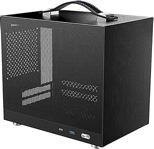 MiniNeo G Portable Small Form Factor Mini ITX Case With Advanced Vented Panel Front USB Type