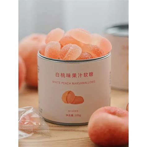 Get Summer Noon 3 Oclock Fruit Peeling Soft Candy White Peach Flavor