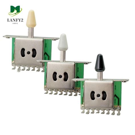 Alanfy สวิตช์เลือกปิ๊กอัพกีต้าร์ 3 5 Way Zinc Alloy Guitar 3 Way Pickup Selector Switch Metal