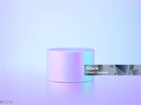 홀로그램 배경에 3d 홀로그램 연단 제품 프레젠테이션을 위한 유체 최소 실린더 플랫폼 장면 홀로 모양을 끌어들입니다 벡터 그림 생활필수품에 대한 스톡 벡터 아트 및 기타