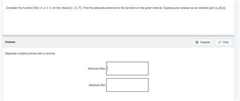 Solved Consider The Function Fx X 1 On The Interval