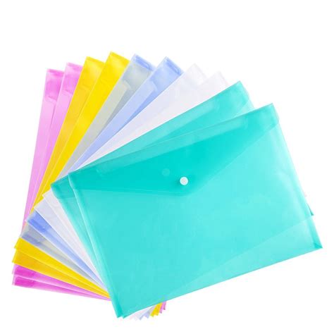 10 Pack Poly Envelopes Plastic Envelopes Envelope Folder Clear Poly