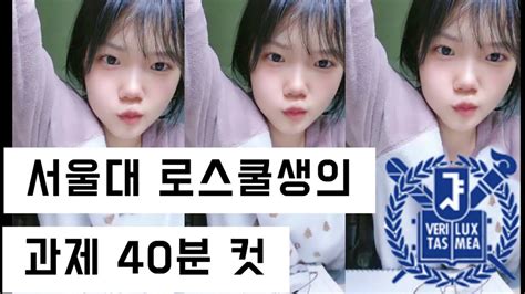 서울대 로스쿨생과 스터디윗미 라이브 YouTube