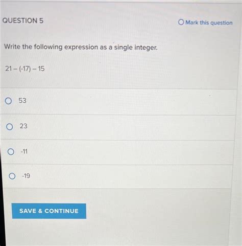 Solved Question 5 O Mark This Question Write The Following
