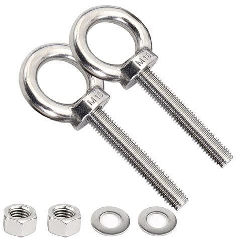 Aivoof Stainless Steel Eye Bolts 2 Pack M10 India Ubuy