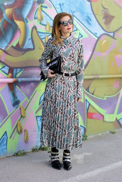 Snakeskin Print Is A Hot Trend My Python Print Outfit Fashion And