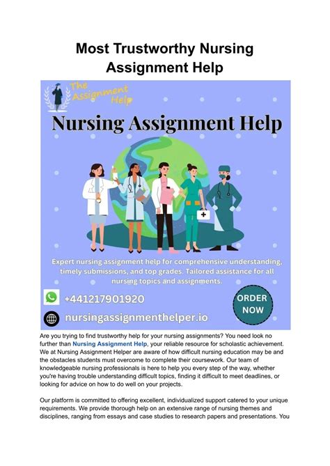 Ppt Most Trustworthy Nursing Assignment Help Powerpoint Presentation Id13247707