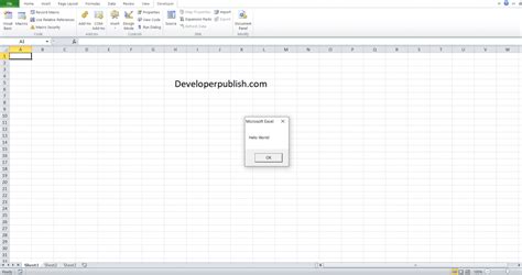 How To Use The MsgBox Function In Excel VBA Developer Publish