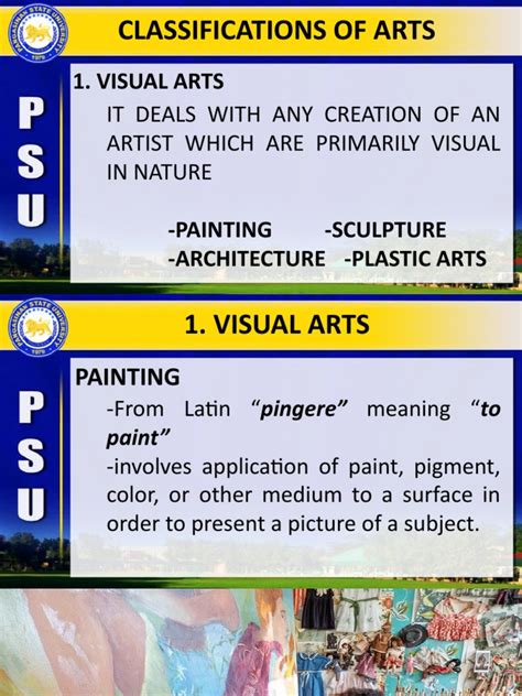 Chapter 2 Lecture 1 Classification Of Arts Pdf The Arts Performing Arts