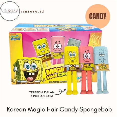 Jual 1 Permen Squiard Spongebob Candy Permen Viral Korean Magic Hair